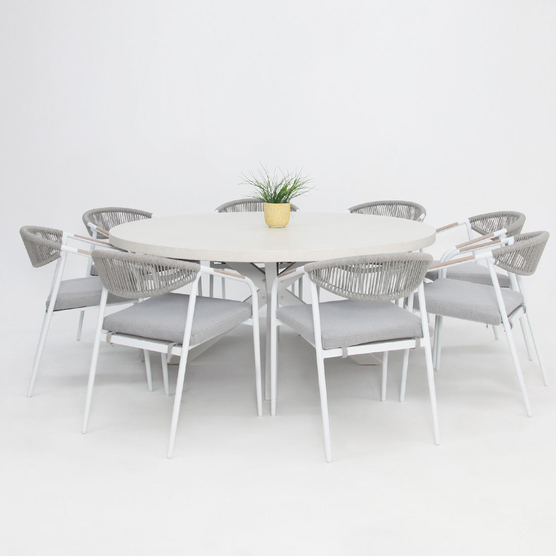 Drift Octavia Round 9pc Dining Setting