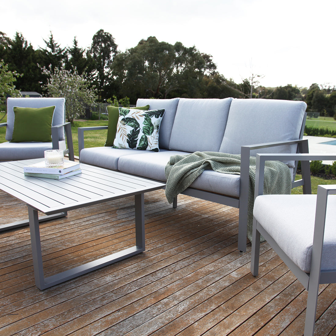 Octavia 4pc Lounge - Silver